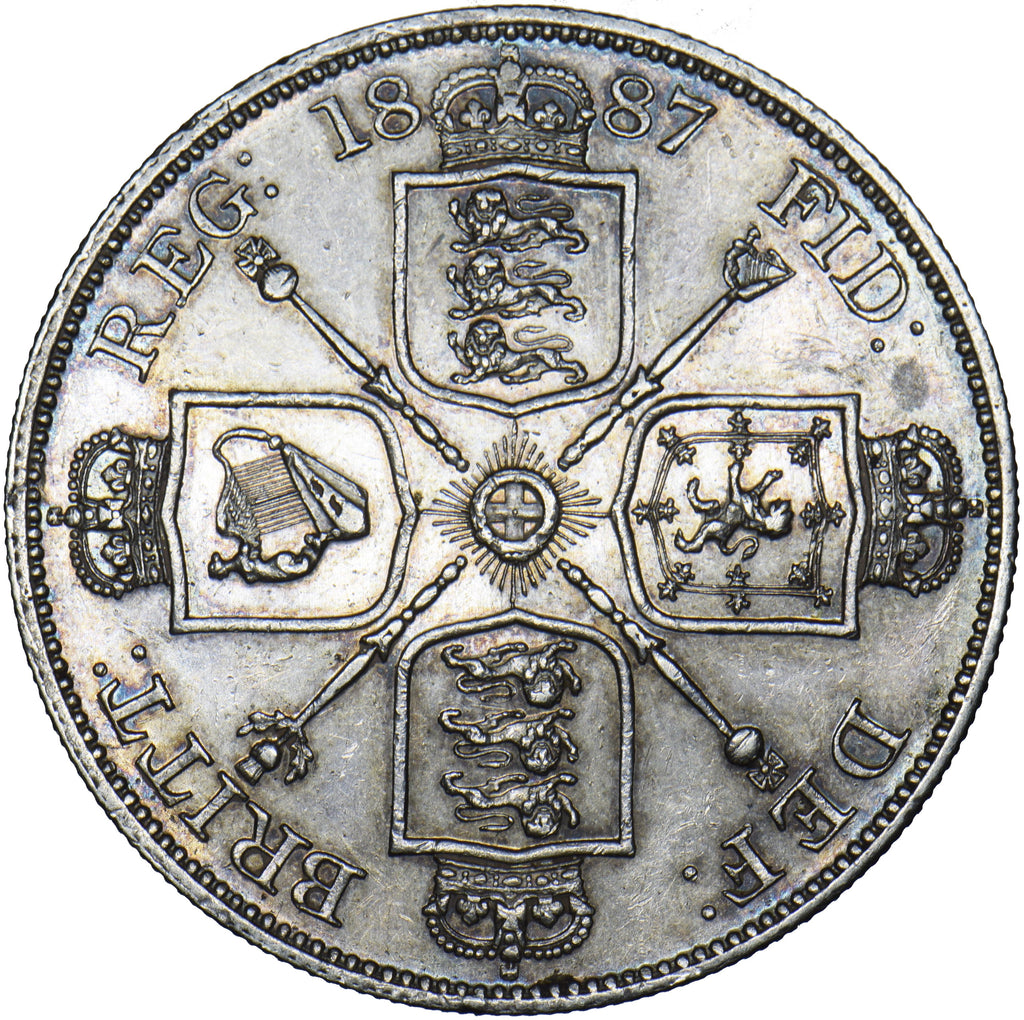 1887 Double Florin - Victoria British Silver Coin - Very Nice – The ...