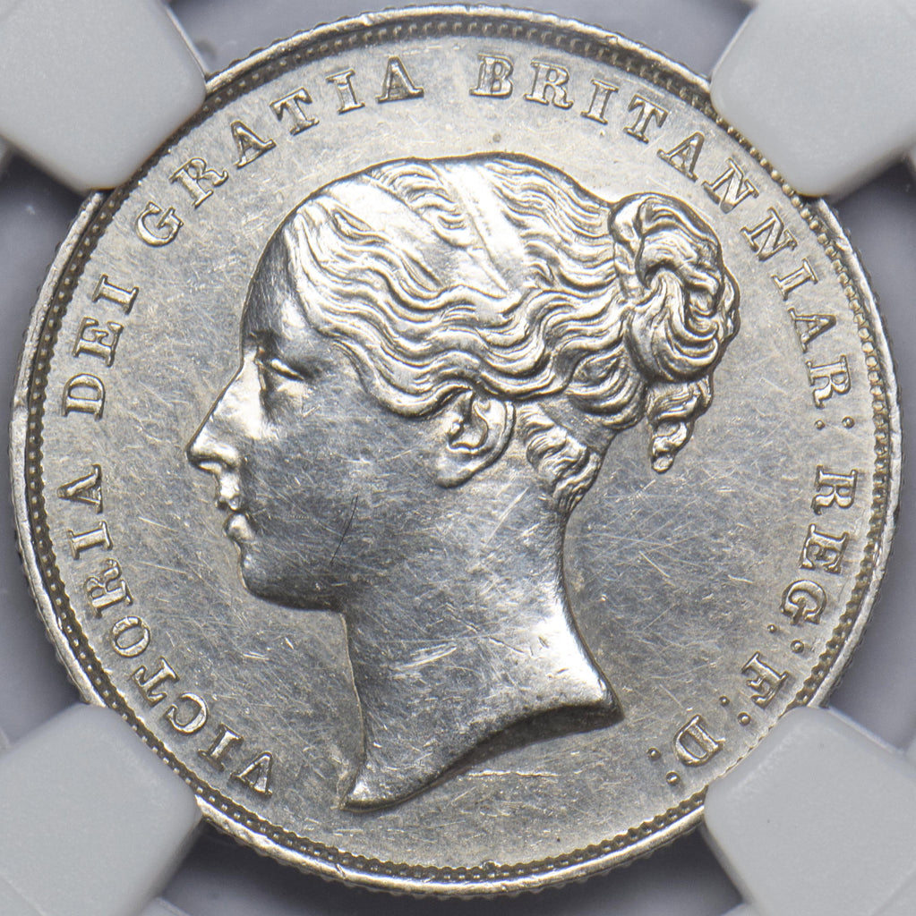 1853 Shilling (Slabbed NGC UNC Details) - Victoria British Silver Coin ...